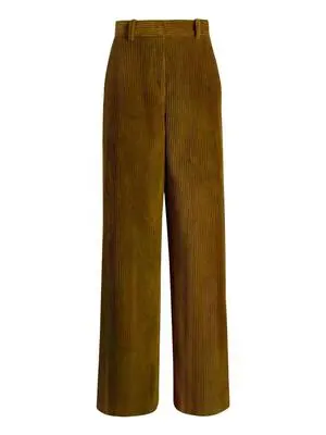 Proenza Schouler Corduroy Straight Trousers - Brown