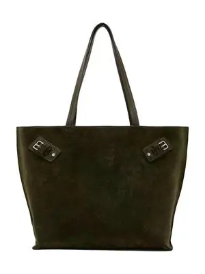 Proenza Schouler Buckle-detail Suede Tote - Green