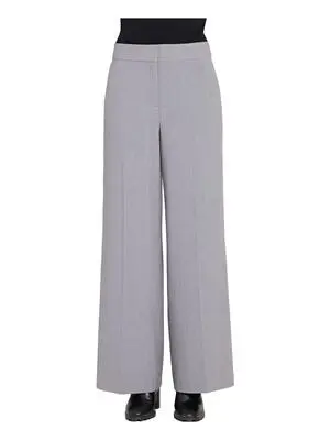 TAHARI ASL Wide Leg Trousers Heather Grey