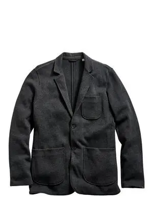 Billy Reid Heathered Knit Sport Coat - Charcoal Heather