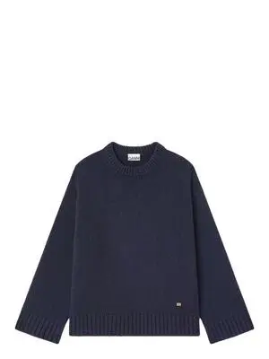 GANNI Drop Shoulder Sweater - Blue