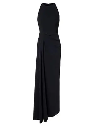 Givenchy Draped Halterneck Maxi Dress - Black