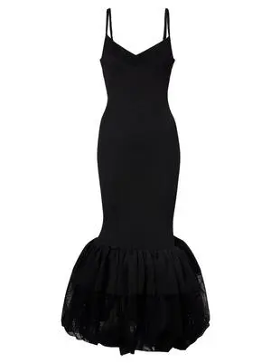 GIVENCHY Ribbed-Knit Midi Dress