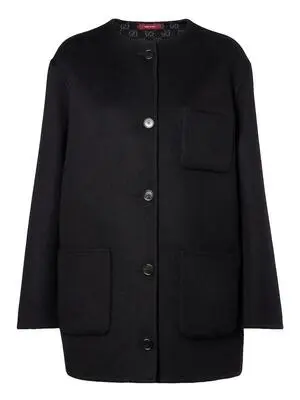 Gucci Gg Reversible Wool Jacket - Black