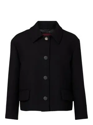 Gucci Double G Wool Jacket - Black