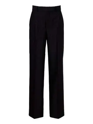 Gucci Wool Wide-leg Pants - Black