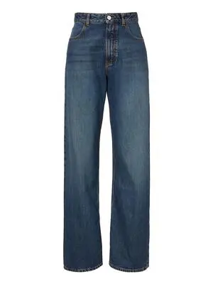Alaïa Low-rise Straight Jeans - Blue