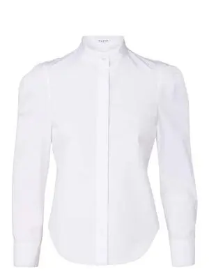 Alaïa Cotton Poplin Shirt - White