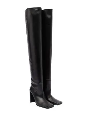 Alaïa Leather Over-the-knee Boots - Black