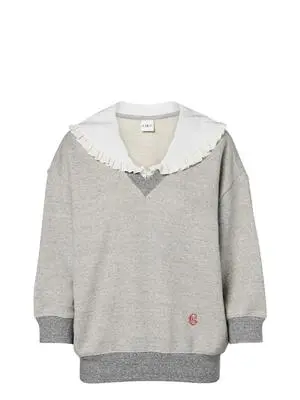 Chloé Cotton-blend French Terry Sweatshirt - Grey