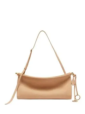 Alaïa Le Click Medium Leather Shoulder Bag - Beige