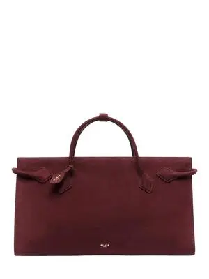 Alaïa Le Teckel Large Leather Shoulder Bag - Burgundy