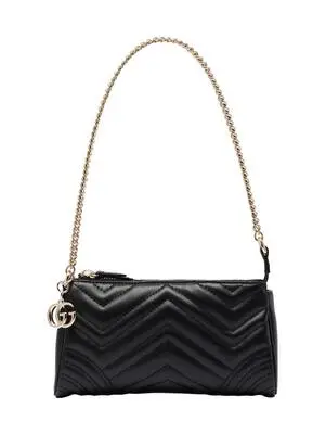 Gucci Gg Marmont 2.0 Mini Leather Shoulder Bag - Black
