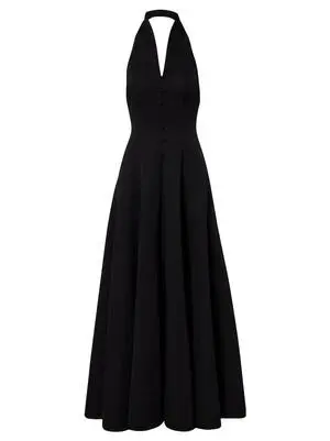 Staud Stella Cotton-blend Cocktail Dress - Black