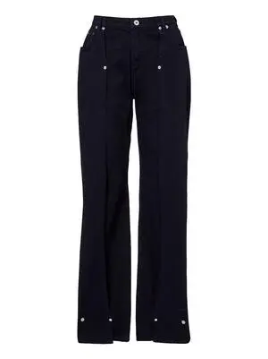 JEAN PAUL GAULTIER Low-rise Wide-leg Jeans - Black