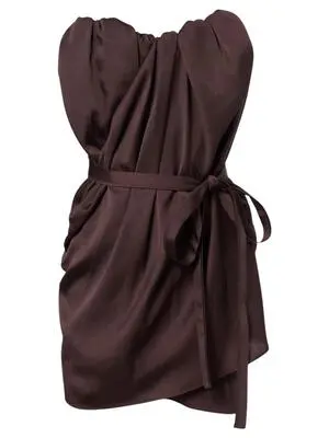 VIVIENNE WESTWOOD Susana Draped Corset Dress - Brown