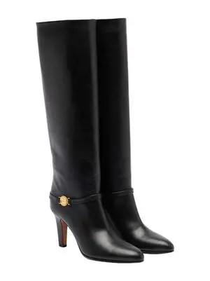 Chloé Eve 85 Leather Knee-high Boots - Black