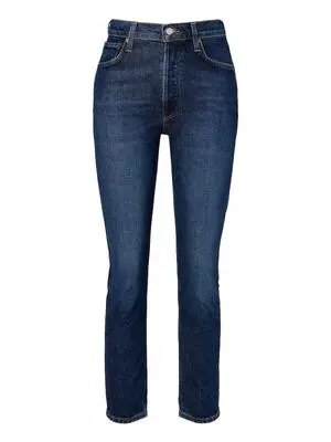 AGOLDE Riley High-rise Straight Jeans - Blue