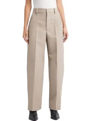 Bottega Veneta Soft Wool Twill Trousers - 2611 Beige Melange