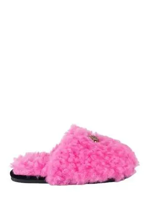 Kurt Geiger Kensington Faux Shearling Scuff Slipper - Pink