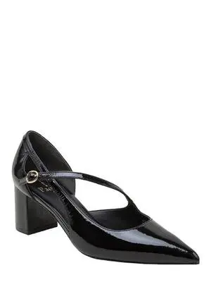 Linea Paolo Pointed Toe D'orsay Pumps - Black