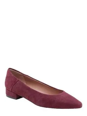 Linea Paolo Becky Leather Pumps - Dark Burgundy