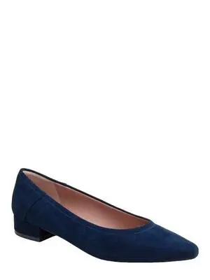 Linea Paolo Becky Leather Pumps - Navy