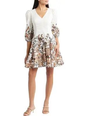 LILLY PULITZER® Ash Puff Shoulder Floral Dress