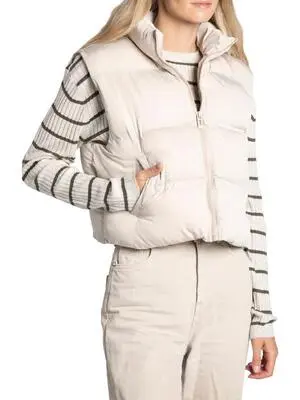 THREAD & SUPPLY Issey Puffer Vest - Cream