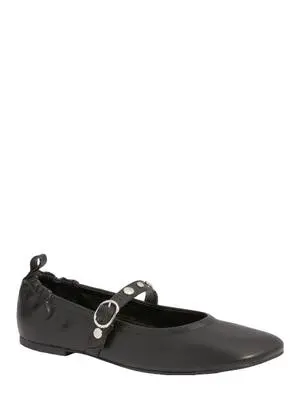 OPEN EDIT Amethyst Mary Jane Ballet Flats Black