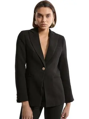 Karen Millen Tailored Single Breasted Blazer - Black