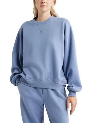 Bp. Relaxed Cotton Blend Sweatshirt Blue Country