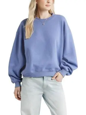 Bp. Relaxed Cotton Blend Sweatshirt Blue Frost
