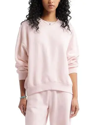 Bp. Relaxed Cotton Blend Sweatshirt Pink Primrose