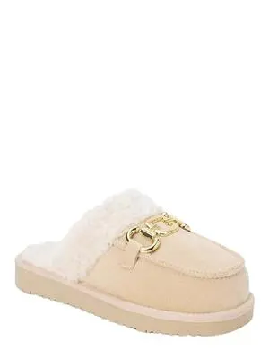 Matisse Davos Faux Fur Platform Slipper Natural