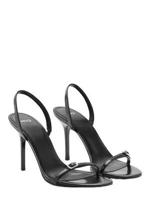 Mango Slingback Sandal - Black