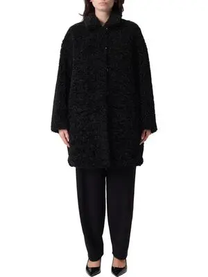 Emporio Armani Fur Coat - Black