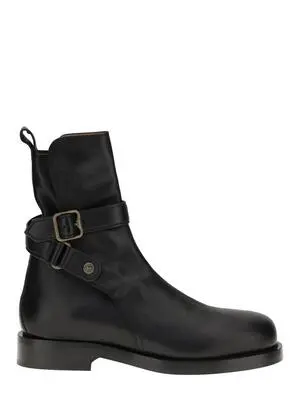 Burberry Buckled Boots - Black
