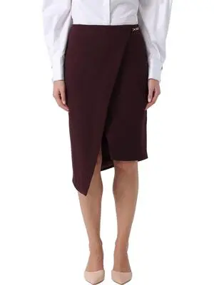 Elisabetta Franchi Solid Skirt - Burgundy