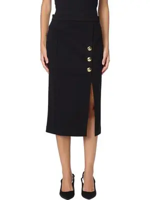 Pinko Pencil Skirt With Buttons - Black
