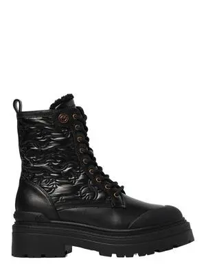 Pinko Lace-up Boots - Black