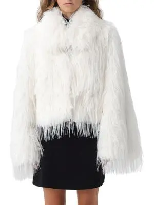 Pinko Fur Coat - White