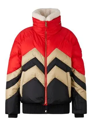 Bogner Valea Down Ski Jacket Red/beige/black