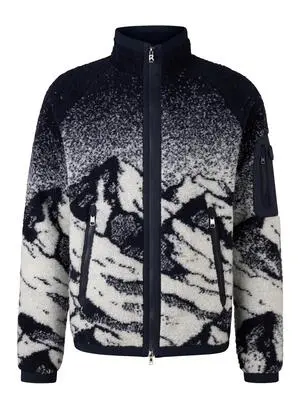 Bogner Gregor Fleece Jacket - Navy Blue/off-white