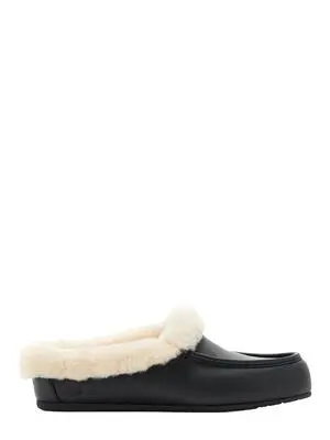 UGG Ansley Sheepskin Slippers - Black