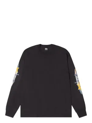 StÜssy Two Star Long-sleeve Tee - Black