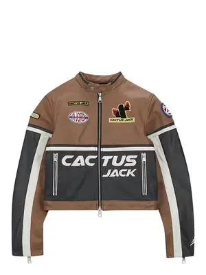 CACTUS JACK BY TRAVIS SCOTT Leather Jacket - Brown