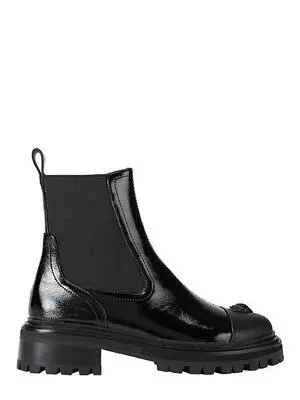 Kurt Geiger Sloane Patent-leather Chelsea Boots - Black