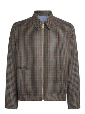 Paul Smith Wool Check Jacket - Brown