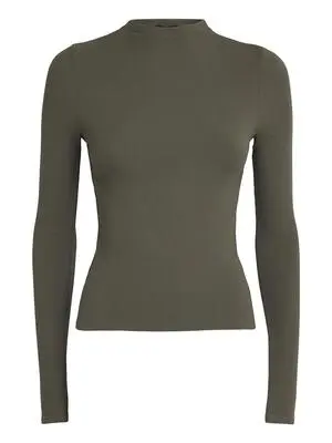 Paige Henrietta High Neck T-shirt - Green